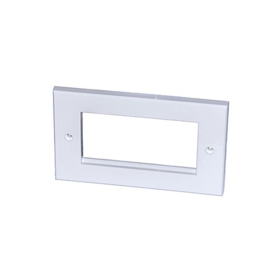 2 Gang 4 Module Compact Euro Faceplate