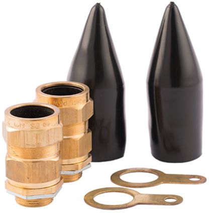 Outdoor Cable Gland Pack, M20, Brass, IP66