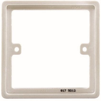 817-01 BG Electrical Accessories 10mm Square Spacer, 1 Gang, White ...