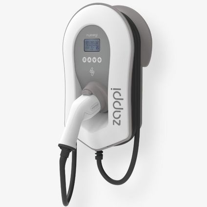 7kW Zappi Eco EV Charging Unit, Type 2, 6.5m Tethered Lead, Mode 3 ...