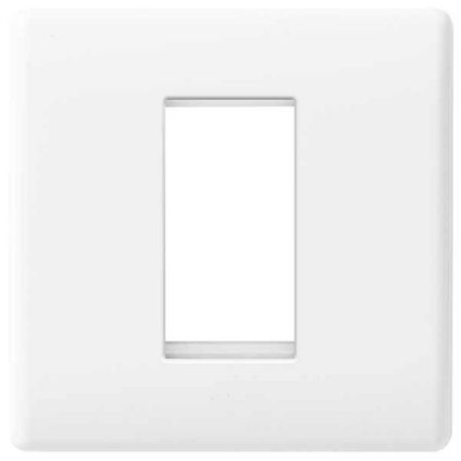 FBSEMR4 BG Electrical Accessories Euro Module Front Plate, 4 Module, 2 ...