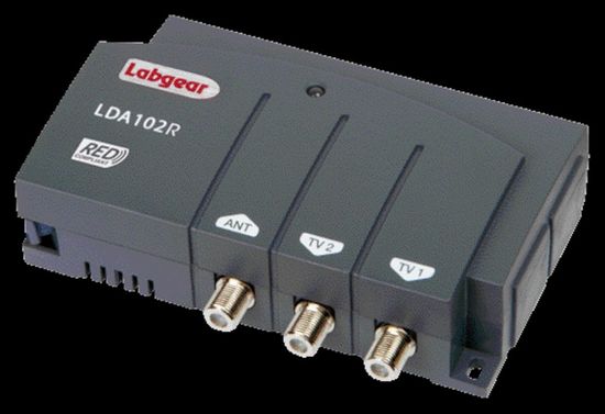 Labgear 2 Way Mains Powered Aerial Signal Booster