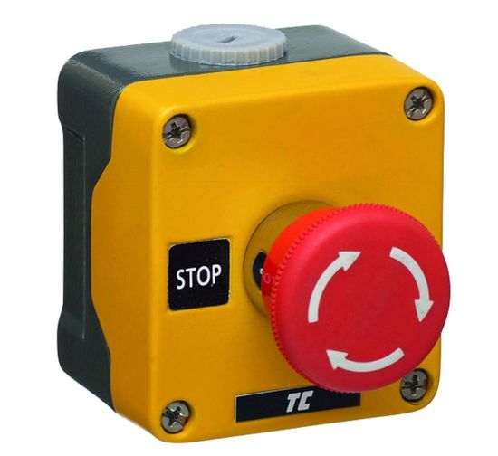 Metal Enclosed Emergency Stop Station (IP65) Twist Release + 1N/C