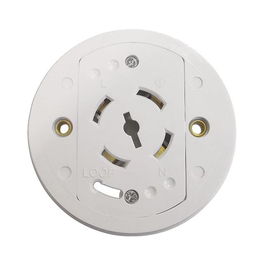 Pre-Wired Plug In Ceiling Rose, 6A, White
