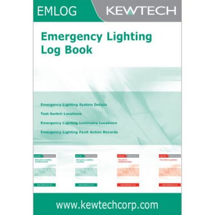 EMLOG Kewtech Emergency Lighting Log Book A4 | YESSS Electrical