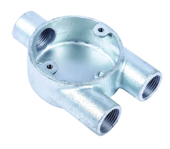 25mm 3 Way Galvanised Y Box