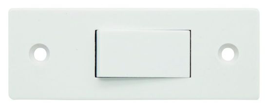 1 Gang 2 Way 10A Architrave Switch White