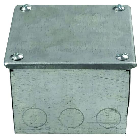Metal Adaptable Box with Knockouts (4" x 4" x 3")