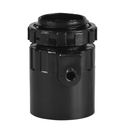 20mm Male Adaptor with Lockring - Black