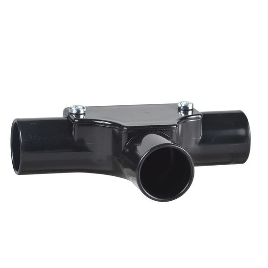 25mm Inspection Elbow - Black