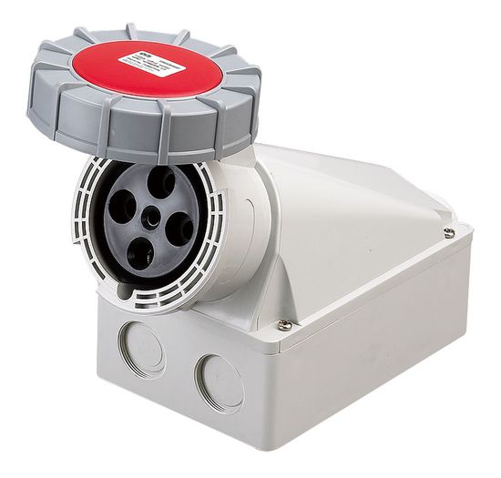 IP67 Surface Socket 125A 3P+E 415V