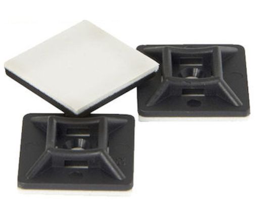 Fixing Screw Mount Base - Black [Pack of 100]