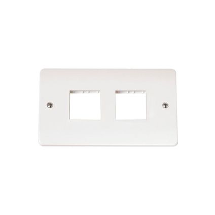 Click Mode 2 Gang 4 Module Minigrid Front Plate