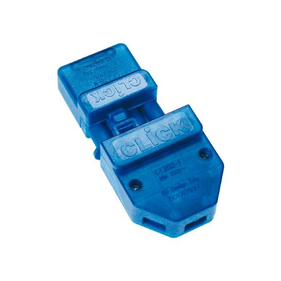 Click 250V 20A 4 Pin Flow Connector Blue