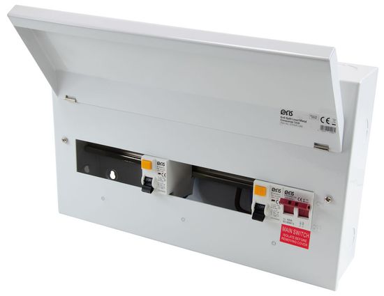 100A Split Load Consumer Unit, 12 Ways, 2 x 80A RCD, IP20