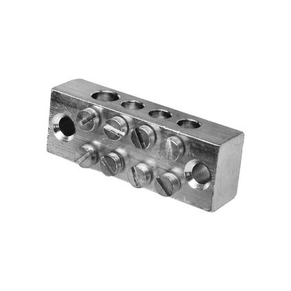 4 Way Double Pole Earth Bar (Sold in 1's)