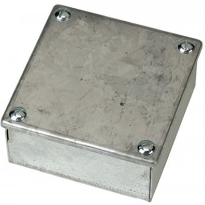 6" x 6" x 3" Galv Adaptable Box With Knockouts